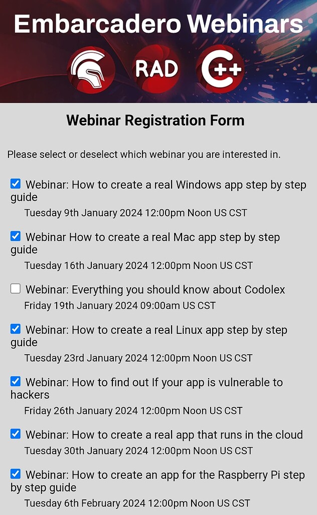 Upcoming webinars - Jan 2024 - ADUG Forums